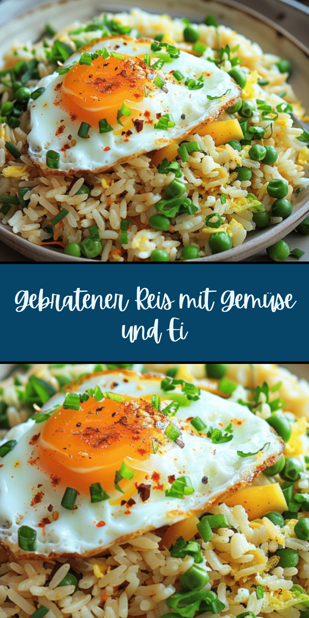 Gebratener Reis mit Gemüse und Ei | Oma Kochen