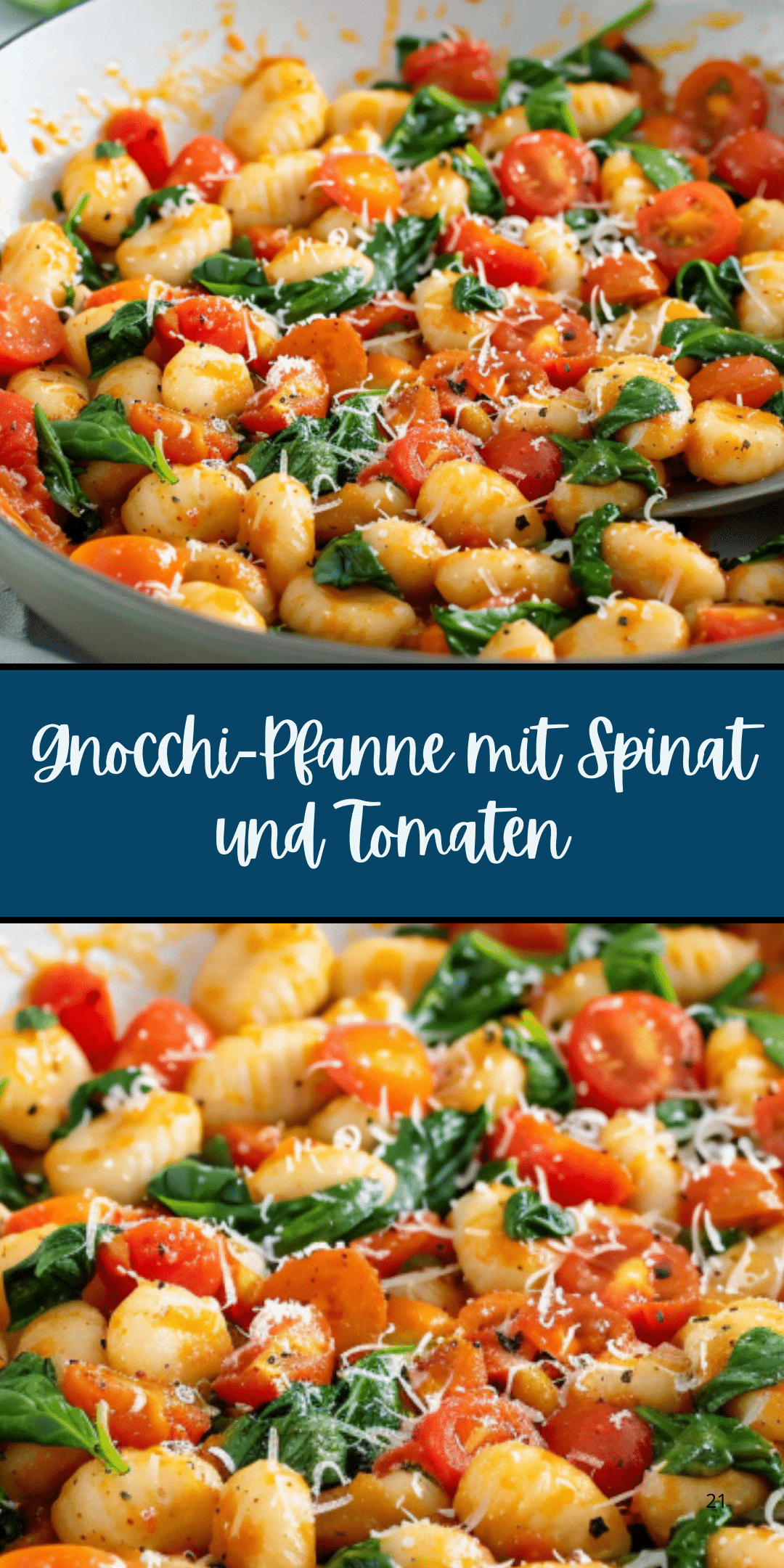 Gnocchi-Pfanne mit Spinat und Tomaten | Oma Kochen