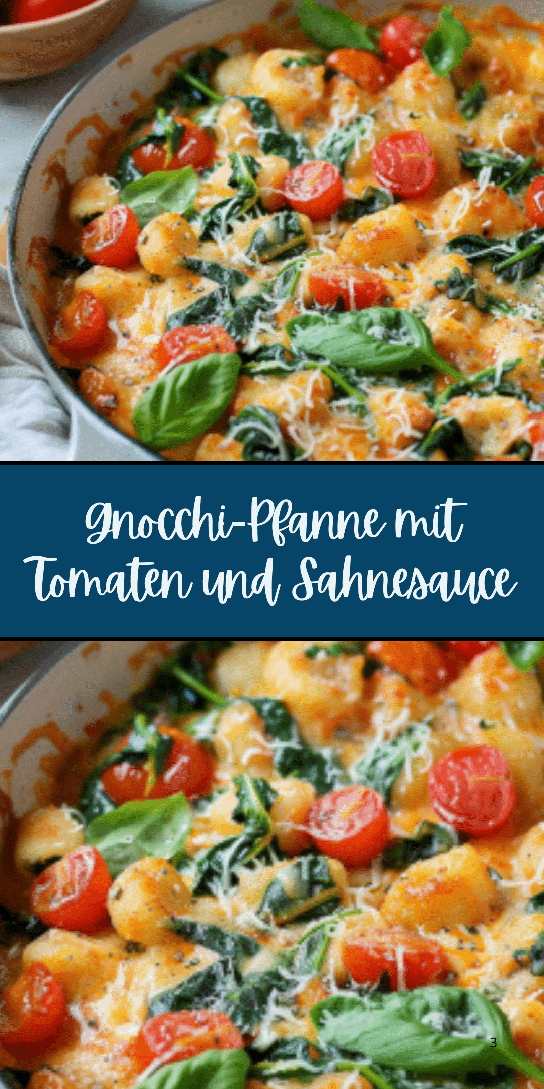 Gnocchi-Pfanne mit Tomaten und Sahnesauce | Oma Kochen