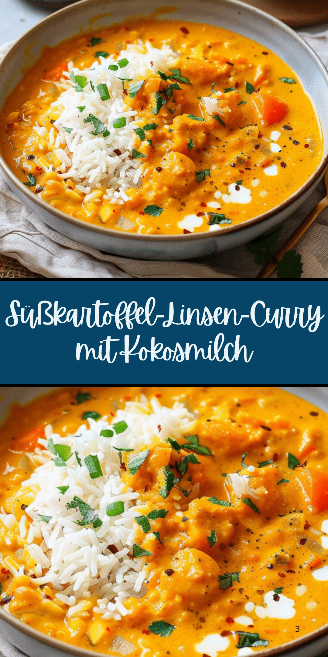 Süßkartoffel-Linsen-Curry mit Kokosmilch | Oma Kochen