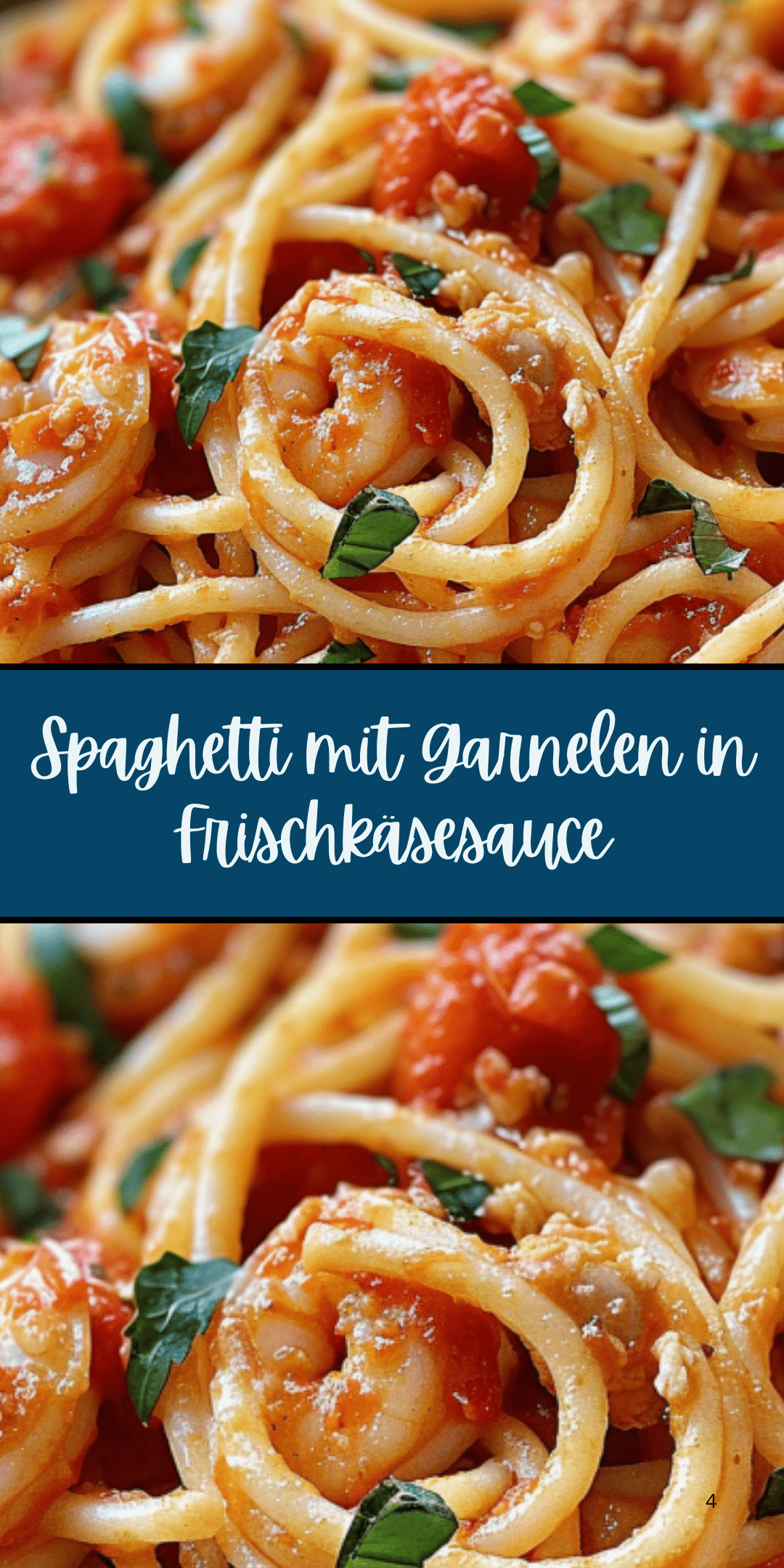 Spaghetti mit Garnelen in Frischkäsesauce | Oma Kochen