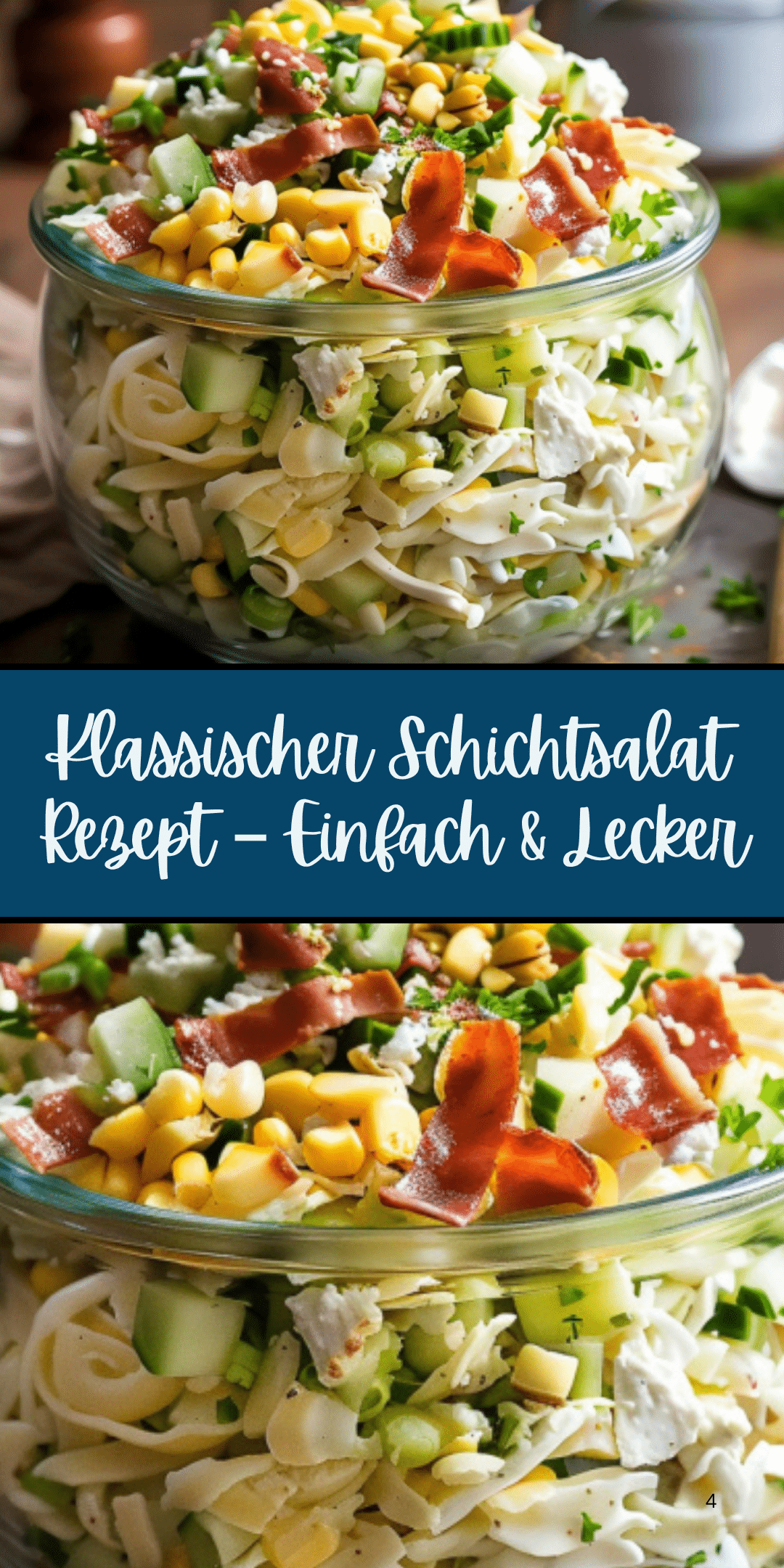 Klassischer Schichtsalat Rezept – Einfach & Lecker | Oma Kochen